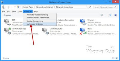 Use Wired connection instead of Wireless connection in Windows 11