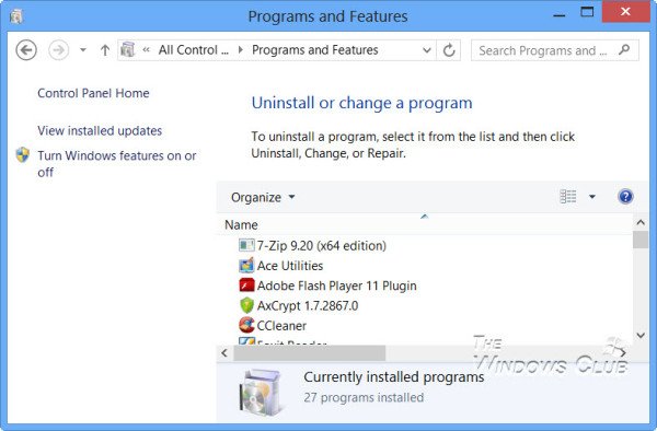 Uninstall or Remove Ask, Babylon, AVG, etc, toolbars