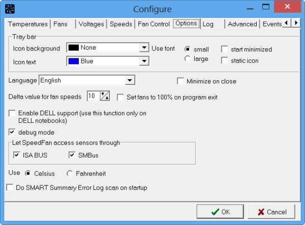 SpeedFan : Monitor voltage, fan speeds & temperatures on PC