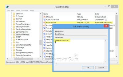 ChkDsk runs automatically at every startup in Windows 11/10