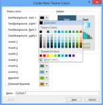 Customize, Change Theme color, Default font in Microsoft Office