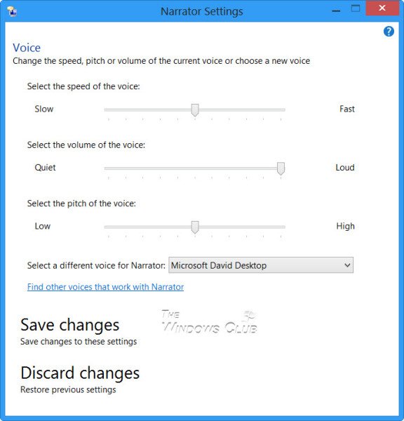 How to use Narrator in Windows 7/8