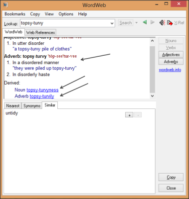WordWeb: Free Dictionary & Thesaurus Software for Windows PC