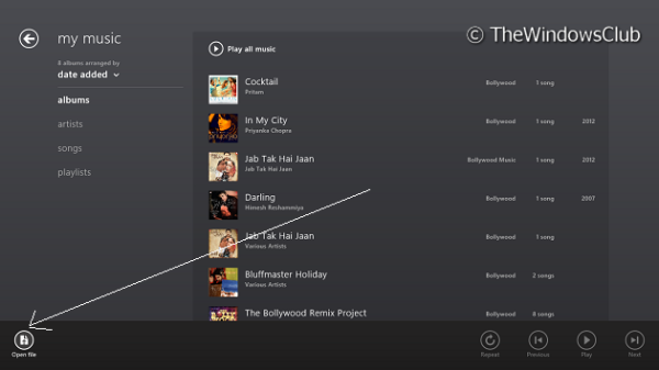 How to add Files from all Drives in Music App for Windows 8.1