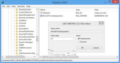 Configure CPU Scheduling for best performance in Windows 11
