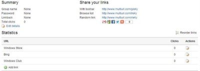 Create & share single URL to open multiple links