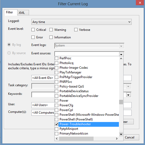 Use Event Viewer to check unauthorized use of computer