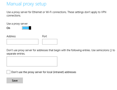How to configure Global Proxy Server Settings in Windows 11