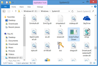 Create Slide To Shutdown shortcut in Windows 11/10