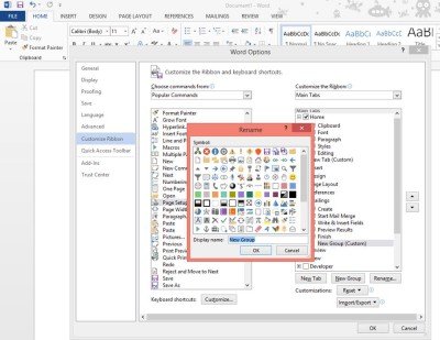 How to customize Microsoft Office Ribbon