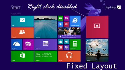 Force or specify a Fixed Start Screen Layout for Users in Windows 8.1