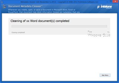 Metadata Cleaner: Office documents Metadata Cleanup & Removal Tool