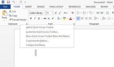 How to customize Microsoft Office Ribbon