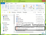 Create Custom Templates Installation Location for Office