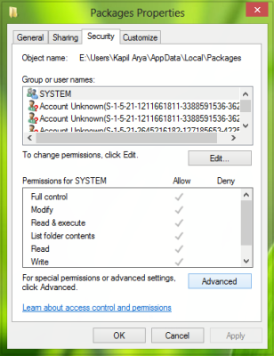 Fix 0x80070005 Microsoft Store app error