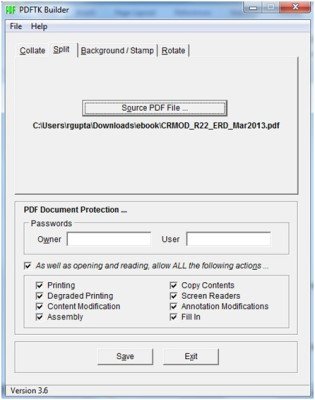 Rearrange, merge, modify & split PDF files & documents