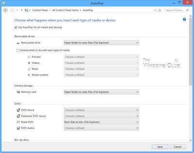 How to enable or disable AutoPlay in Windows 11