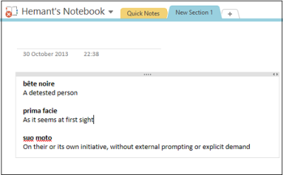 How to create Text-based FlashCards in OneNote