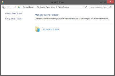 How to set up Work Folders in Windows 7