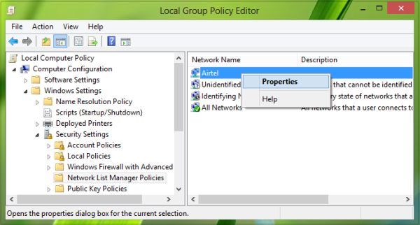 Change Network Profile Type to Public or Private in Windows 11