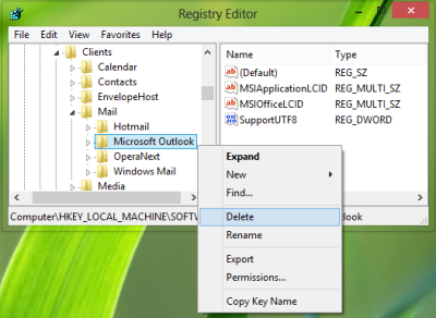There is no email program associated to perform the requested action