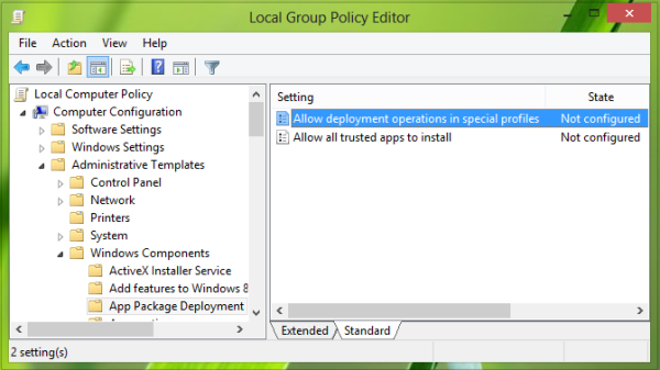 Allow Deployment Operations On Special Profiles In Windows 11 10