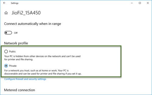 Change Network Profile Type to Public or Private in Windows 11