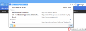 How to add Search Providers to Internet Explorer