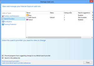 How to add Search Providers to Internet Explorer