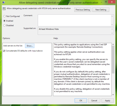 The logon attempt failed error while connecting Remote Desktop