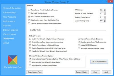 Image Gallery for Ultimate Windows Tweaker for Windows 8