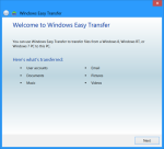 Transfer User Profile to new user account using Windows Easy Transfer