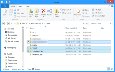 Windows Easy Transfer: You're logged on using a temporary profile