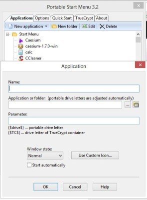 PSMenu is a Portable Start Menu for Windows PC