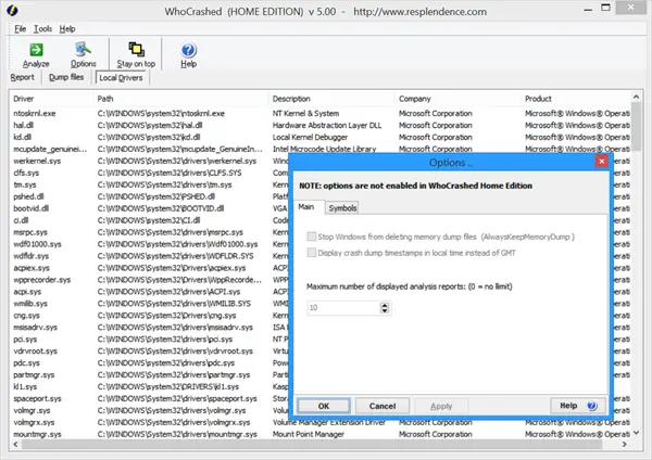 Analyze Windows Memory Dump .dmp files with WhoCrashed Analyze Windows Memory Dump .dmp files with WhoCrashed