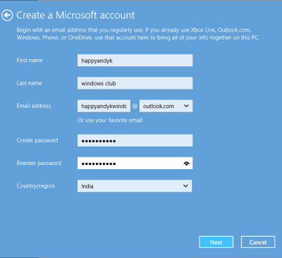 How to create a New User Account or Profile in Windows 11/10