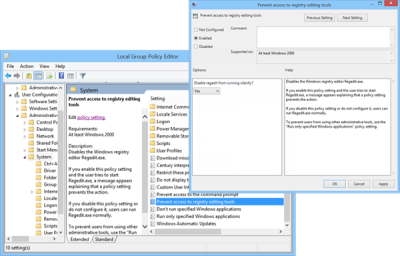 How to Enable or Prevent access to Registry Editor in Windows 11/10