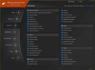 Privacy Eraser: Protect your Privacy with one click on Windows PC