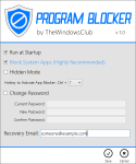 Windows Program Blocker software free download