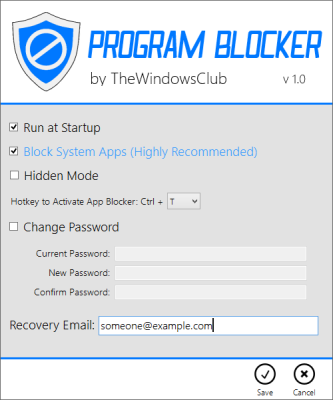 Windows Program Blocker software free download