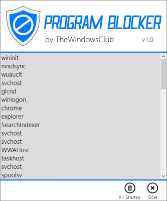 Windows Program Blocker software free download