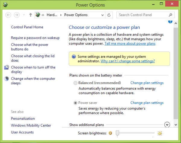 Specify a custom active Power Plan and force Windows to use it