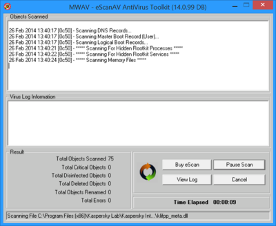 Free Standalone eScan Anti-Virus Toolkit MWAV for Windows PC