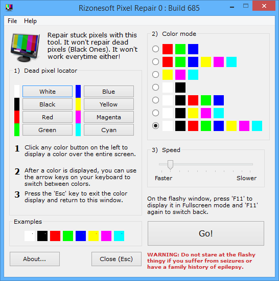 Pixel Repair A Stuck Pixel Fixer To Detect And Fix Stuck Pixels