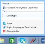 Blank Blue Log in Screen during login in Skype