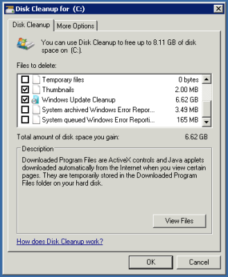 Clean up WinSxS folder in Windows Server: Desktop Experience Tool