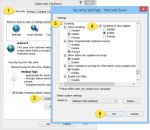 Disable Active Content in Internet Explorer on Windows 10