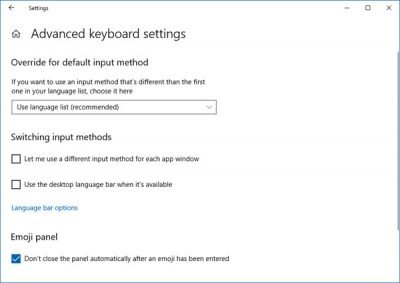 Turn Off Language Bar or Input Indicator in Windows 11