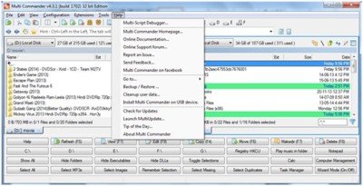 Multi-Commander is a multi-tabbed file manager for Windows PC