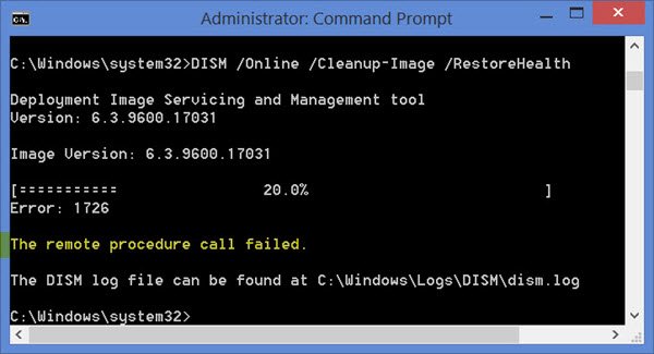 The remote procedure call failed error while using DISM in Windows 11 The remote procedure call failed error while using DISM in Windows 11